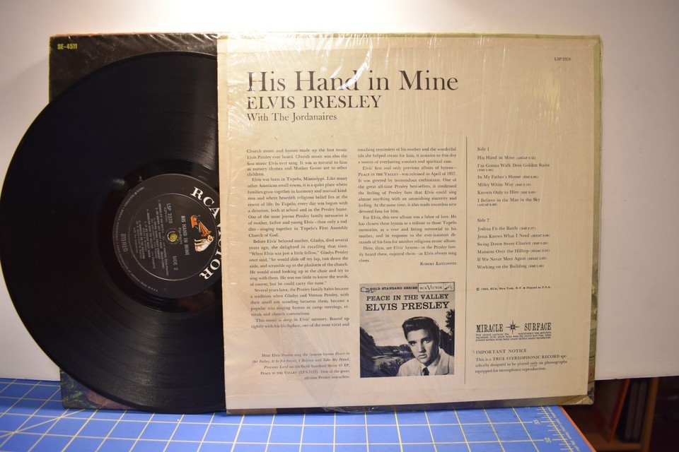 Elvis Presley His Hand in Mine by Elvis LP RCA LSP-2328 Stereo | eBay