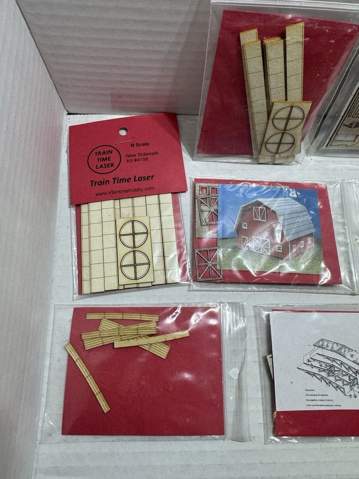 Gc Laser N Scale Building And Miscellaneous Kit Lot For Train Set ...