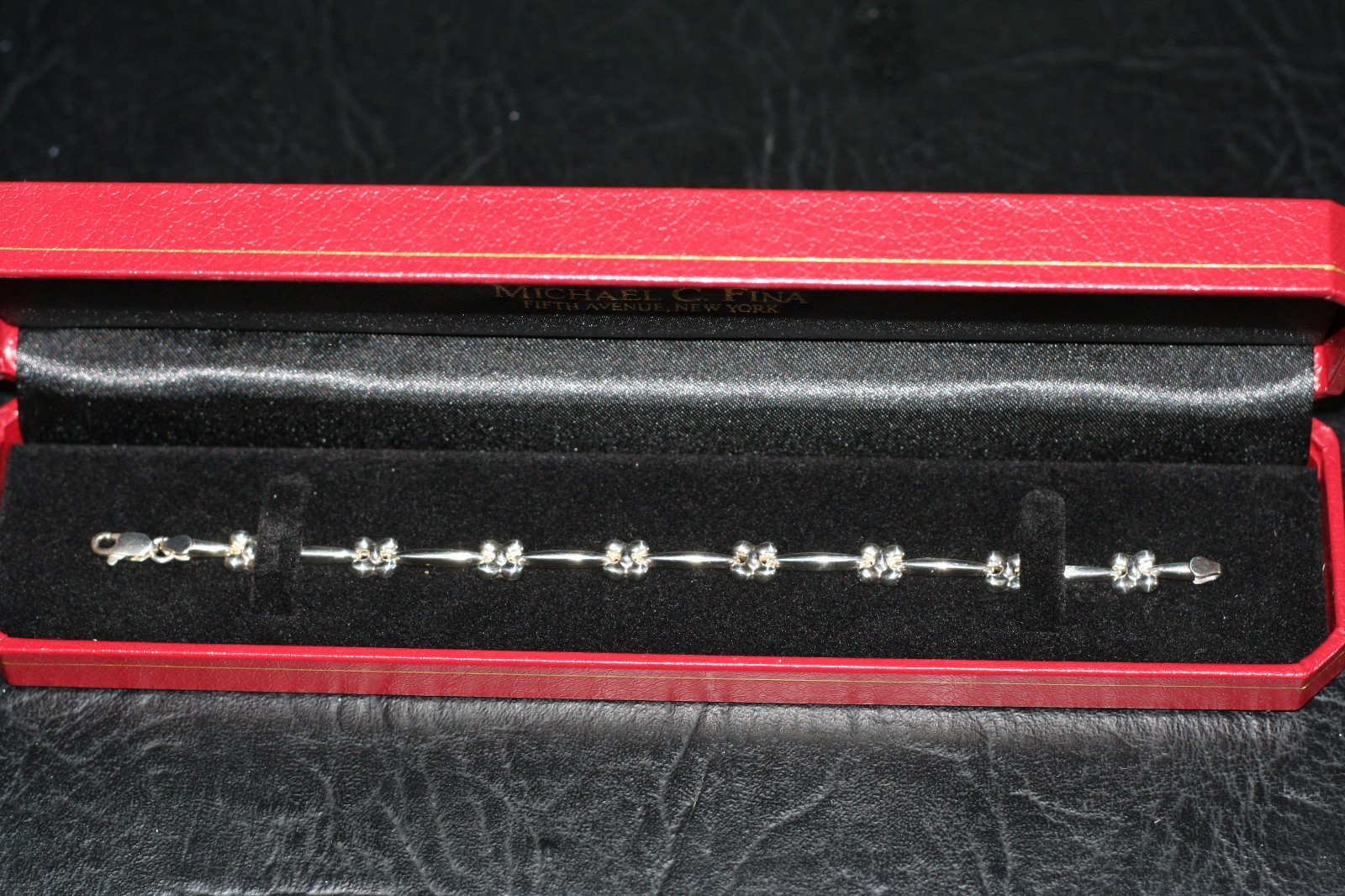 MICHAEL C FINA FIFTH AVE NEW YORK STERLING SILVER BRACELET BRAND NEW ...