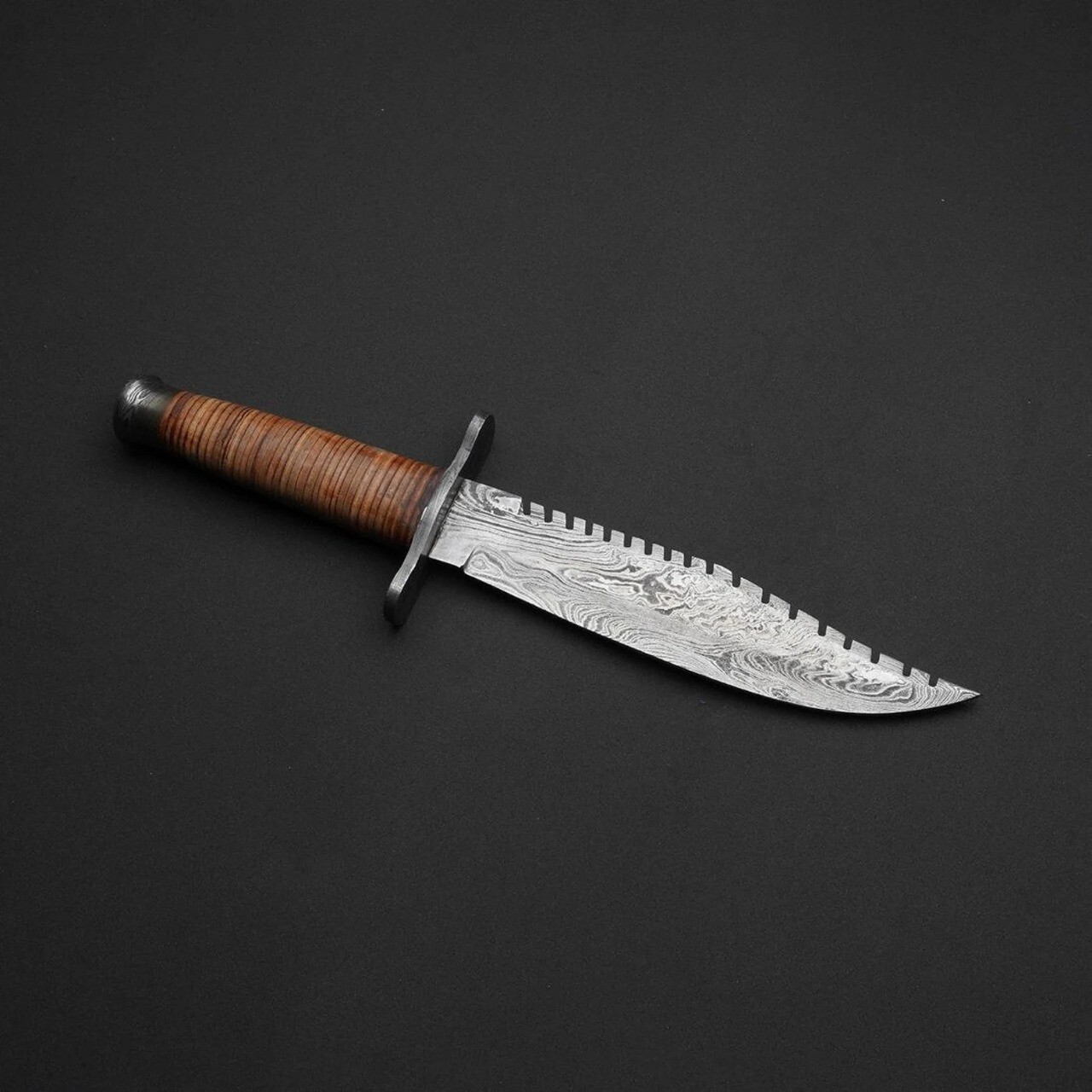 Large Hunting Knife Bowie Sharp Fixed Blade Camping Military Outdoor ...