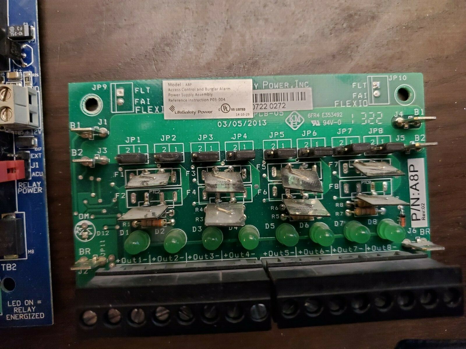LifeSafety Power Distribution module A8P & KEYSCAN Relay Board OCB8 | eBay