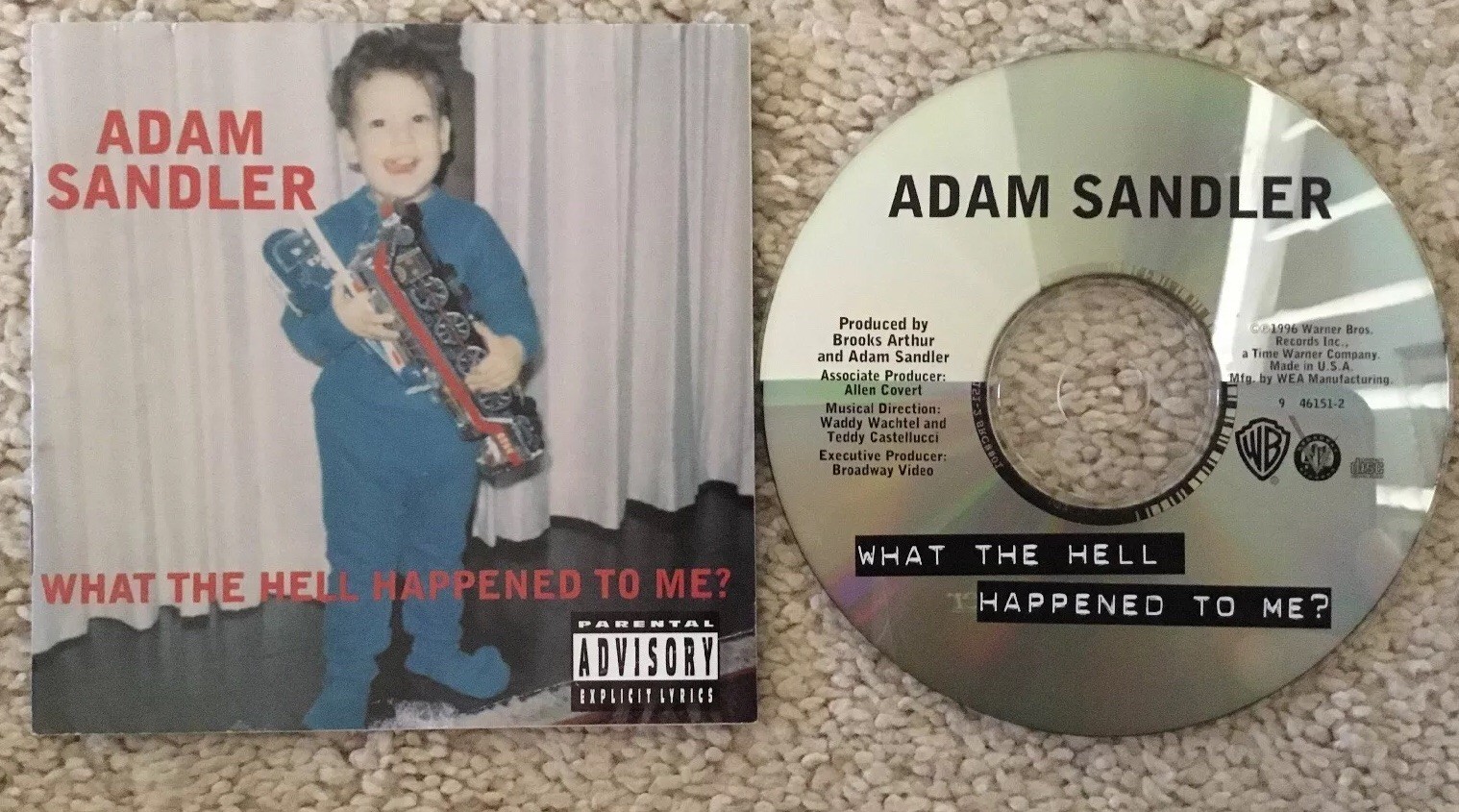 What the Hell Happened to Me? Adam Sandler (CD 1996 Warner Bros) COMEDY ...