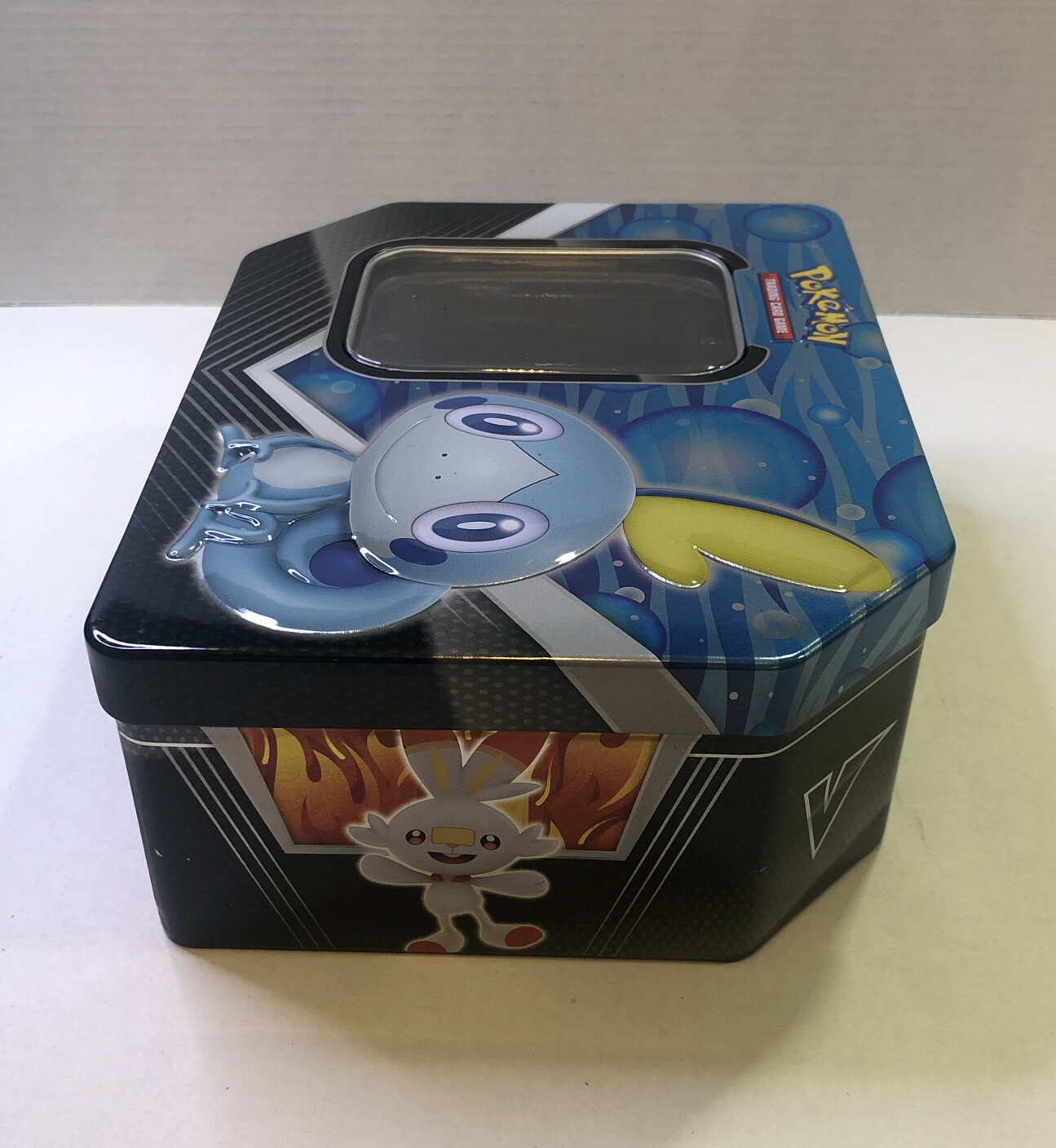 POKEMON TRADING CARD GAME~EMPTY METAL TIN~STORAGE BOX~ORGANIZER NEW ...