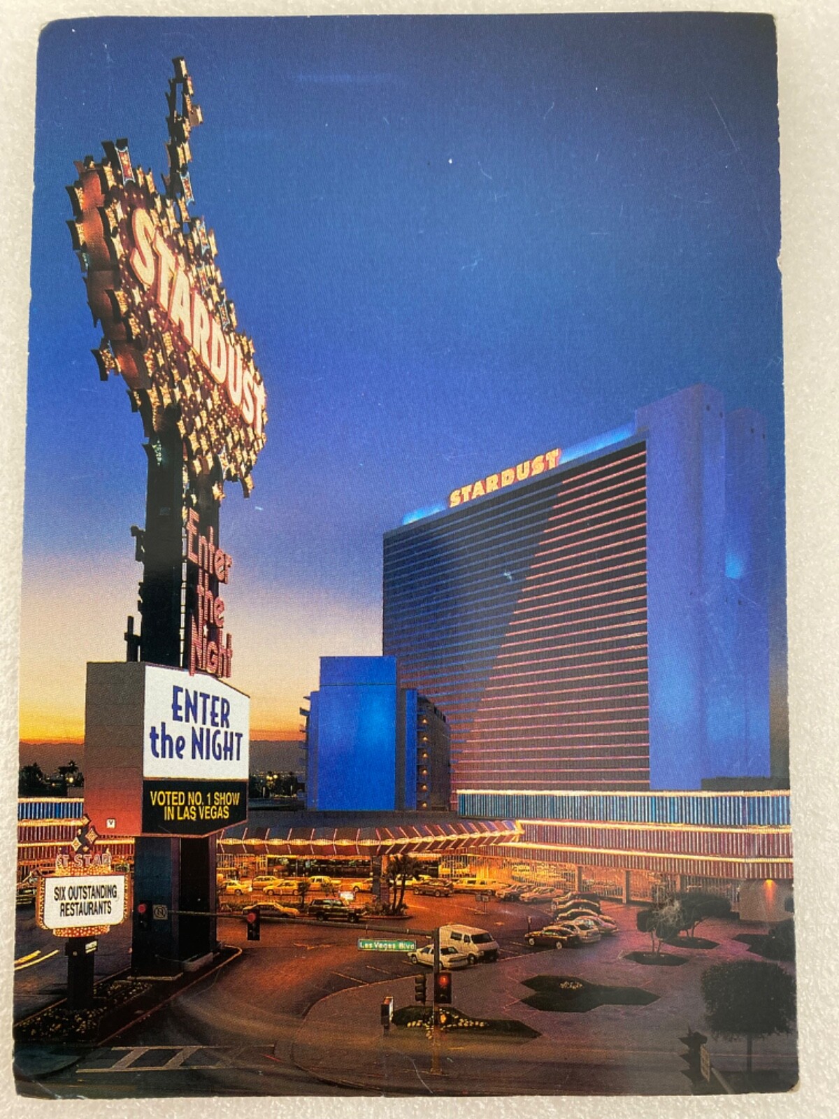 Las Vegas Nevada NV Stardust Resort Casino Enter The Night Show Postcard Vintage | eBay