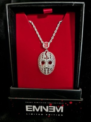Official Eminem TDOS CZ Diamond Jason Hockey Mask Pendant w/24" Chain ...