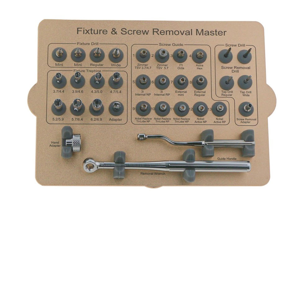 Implant MCT Rescue Kit Fixture Screw Removal Master Fit Any System 3i ...