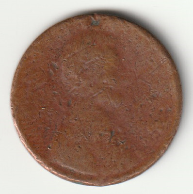 Penny Mystery Date Lincoln Ghost 1C one Cent ERROR or Fire Burned ...