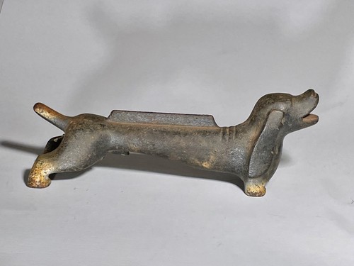 Vintage cast iron Dachshund Dog Boot Scraper | eBay