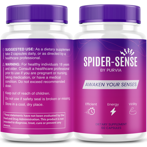 (2 Pack) Spider Sense Pills for Men Strength Formula Health Support ...
