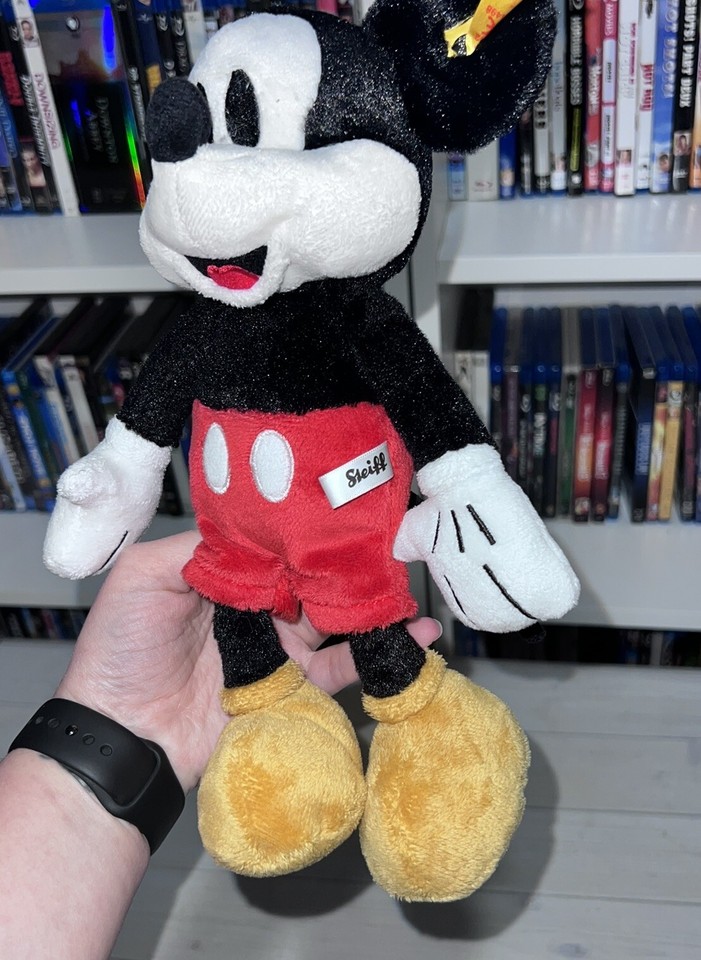 Disney Parks World Steiff Germany Mickey Mouse Plush Stuffed Animal Toy ...