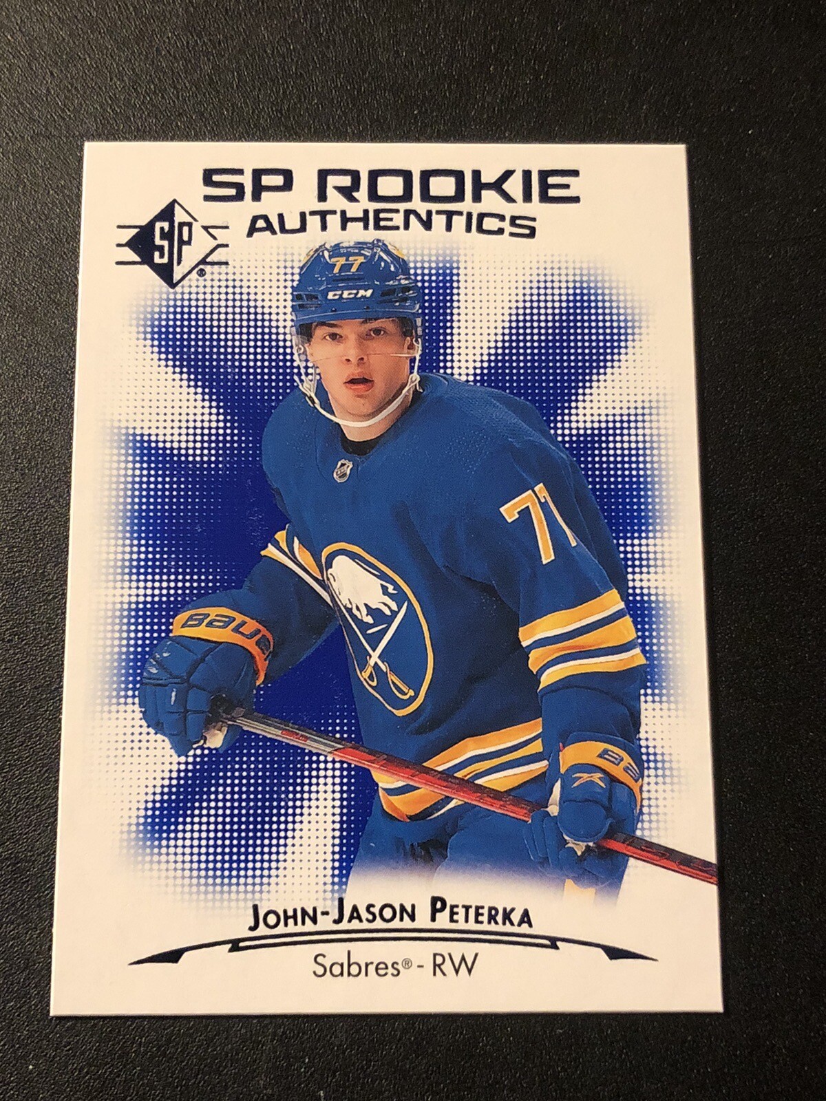 2021-22 SP Retail Authentics Blue John-Jason Peterka JJ #121 Rookie RC ...