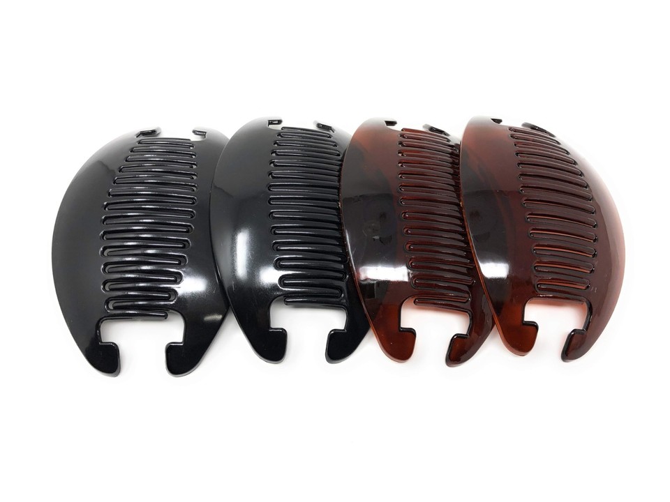 4 set Interlocking Banana Combs Hair Clip French Side Comb Holder color ...