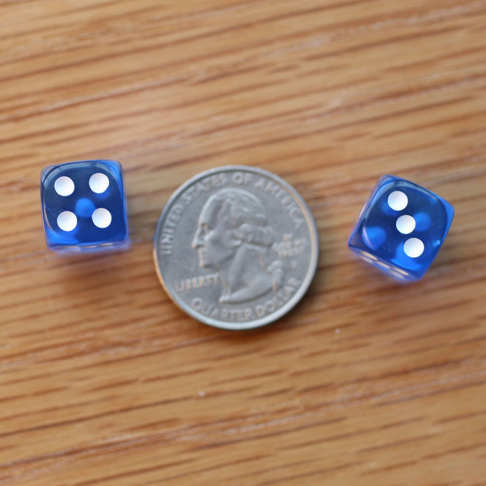 Tiny Blue Dice Bag & Blue Glass Gems Life Energy, Gaming Tokens ...