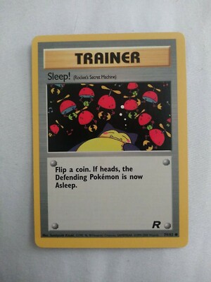 Sleep! Trainer 2000 Team Rocket set Pokemon card 79 / 82 | eBay
