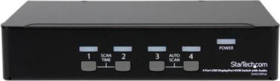 Switch Kvm 4 Porte Video Usb 2.0 Audio 2560 X 1600 Startech SV431DPUA ...