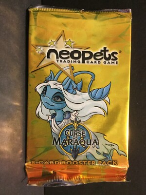Neopets Curse of Maraqua Trading Card Game TCG Sealed Booster Pack ...