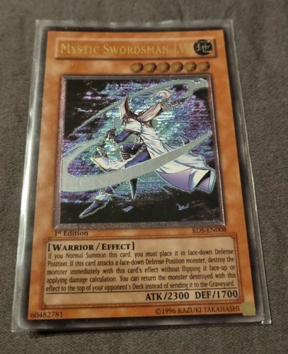 YUGIOH MYSTIC SWORDSMAN LV6. 1st Ed. ULTIMATE RARE. RDS-EN008. MINT Condition. | eBay UK