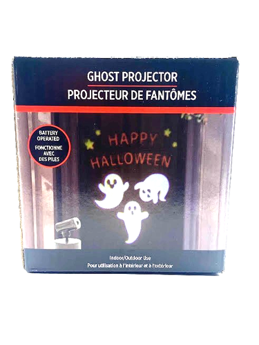 New Halloween Happy Halloween Ghost Projector Porch or indoors Battery ...