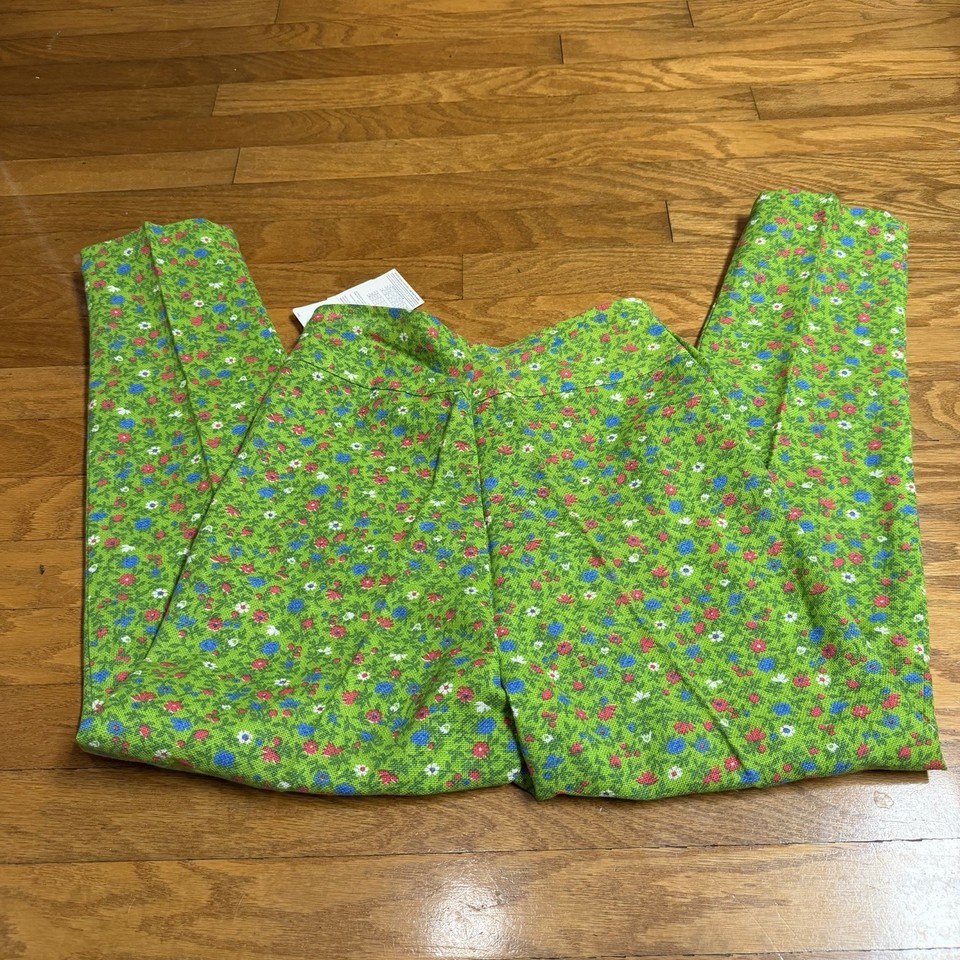 Vtg 60s Jeanie By Blue Bell BRIGHT Floral Flower Pants Size 14 Girls | eBay