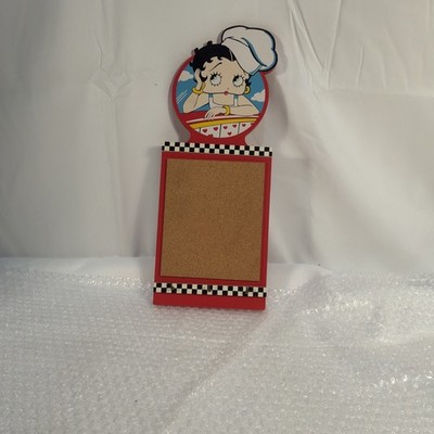 Betty Boop Kitchen Chef 14" x 5.5" Hanging Memo Cork Board ** Pre Owned ...