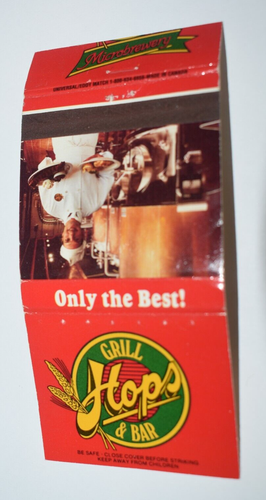 Hops Grill and Bar Tampa Florida 30 Rear Strike Matchbook Cover | eBay