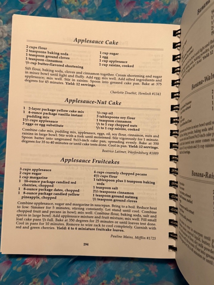 Pennsylvania State Grange Cookbook Green Cover Wire Spiral Bound 1993 ...