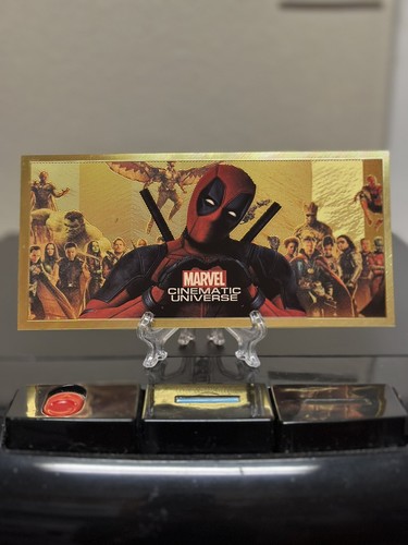 24k Gold Foil Plated Deadpool Marvel Collectible Banknote Ticket | eBay