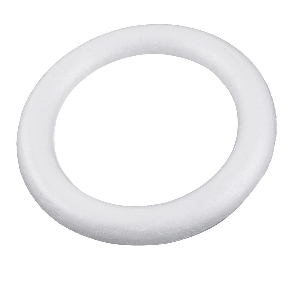 6pc 8" Foam Wreath Styrofoam Ring Floral Art Craft Party xMas Wedding ...