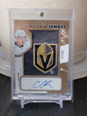 2019-20 BLACK DIAMOND CODY GLASS ROOKIE TEAM LOGO JUMBOS AUTO RC #RTL ...