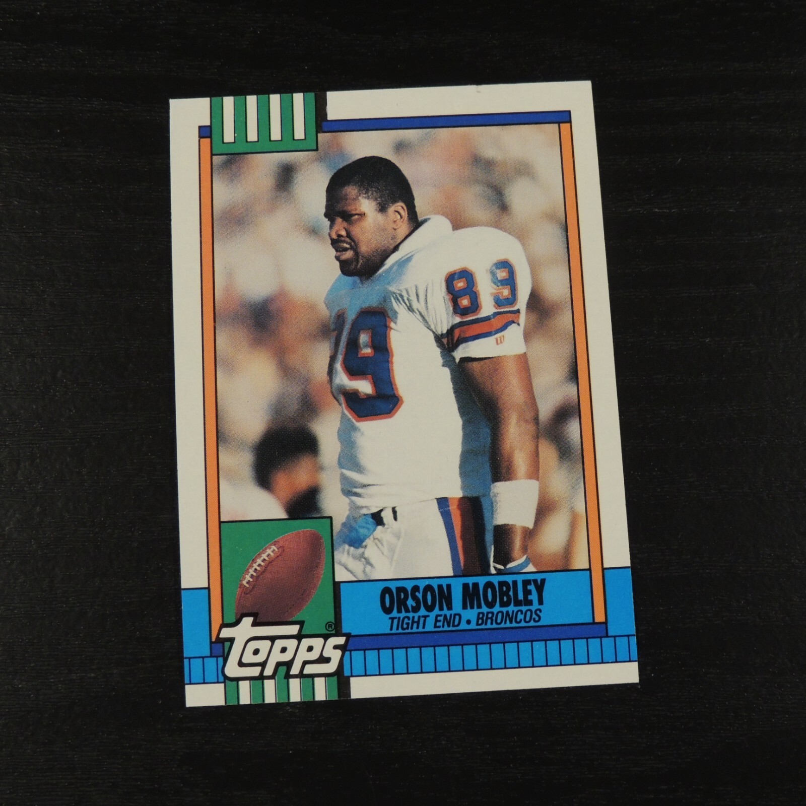 1990 Orson Mobley Topps Card Denver Broncos #47 | eBay