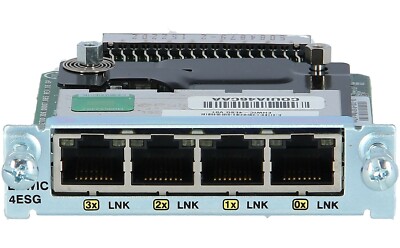 Cisco EHWIC-4ESG Gigabit Ethernet Interface Card Tested | eBay