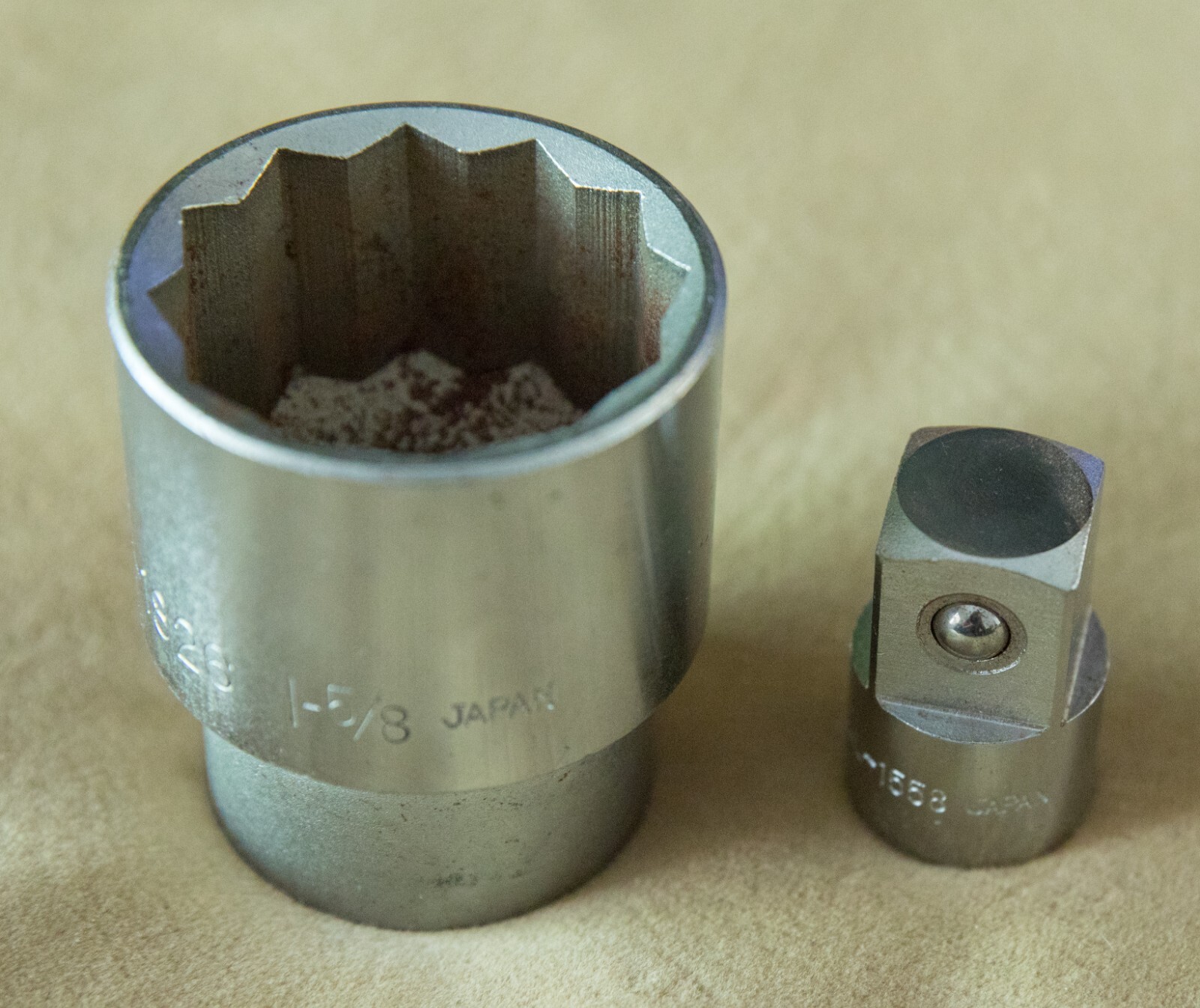 Kal Tools 1826 1 5/8" 3/4" Drive 12 Point Socket Japan w/ 1/2" adapter ...