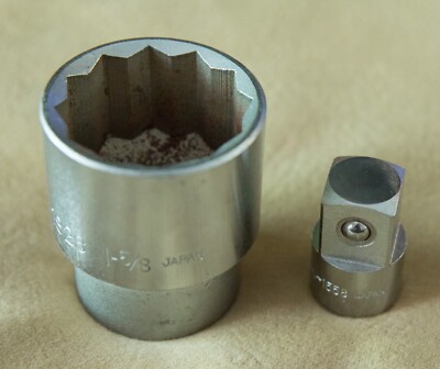 Kal Tools 1826 1 5/8" 3/4" Drive 12 Point Socket Japan w/ 1/2" adapter ...