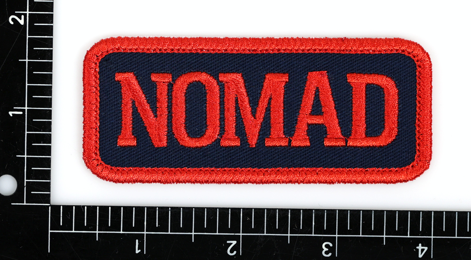 Nomad Embroidered Patch Black/Red Iron-On Sew-On Jacket Hat Shirt Bag ...