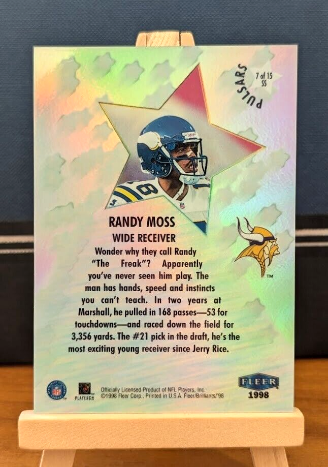 CASE HIT SSP 1998 Fleer Brilliants Shining Stars Pulsars RANDY MOSS ...