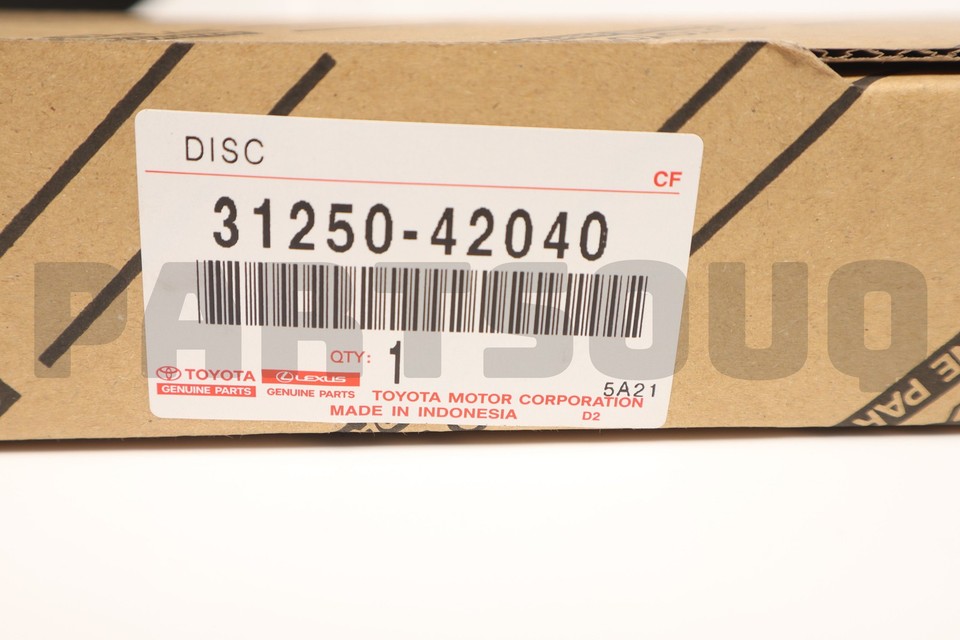 3125042040 Genuine Toyota DISC ASSY, CLUTCH 31250-42040 | eBay