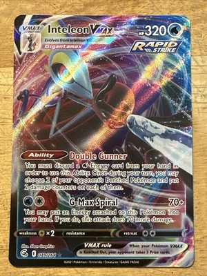 Inteleon Vmax - 079/264 - Ultra Rare - Fusion Strike - NM/M - Pokemon ...