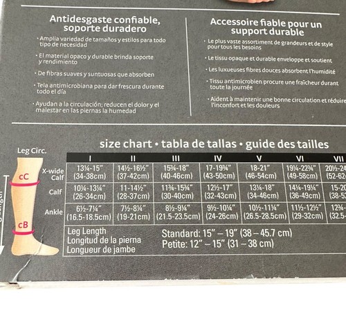 New Compression Socks Medi Plus Calf Highs, Top Band, CT, 20-30-Size ...