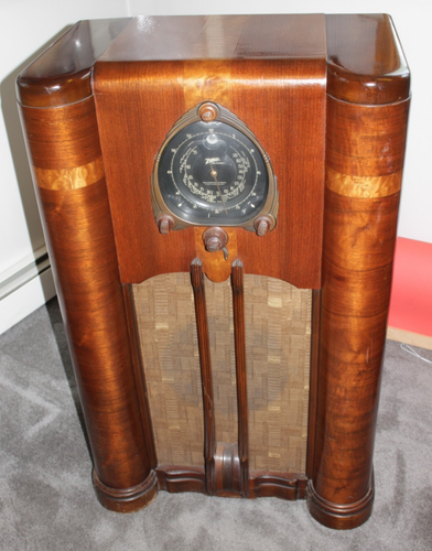 Zenith 1938 Floor Model Console 9-Tube Radio 9S262 Shutter Dial MN PICK ...