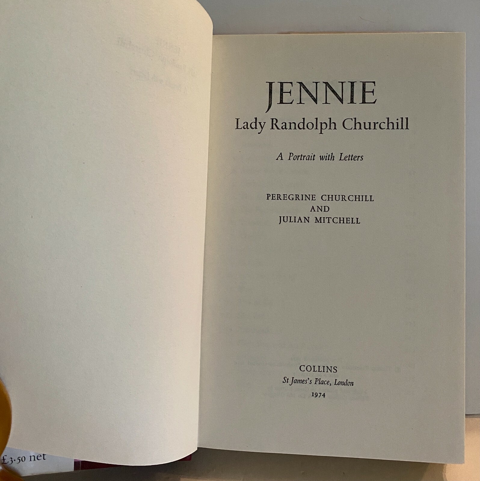 Jennie Lady Randolph Churchill true story biography old vintage book ...