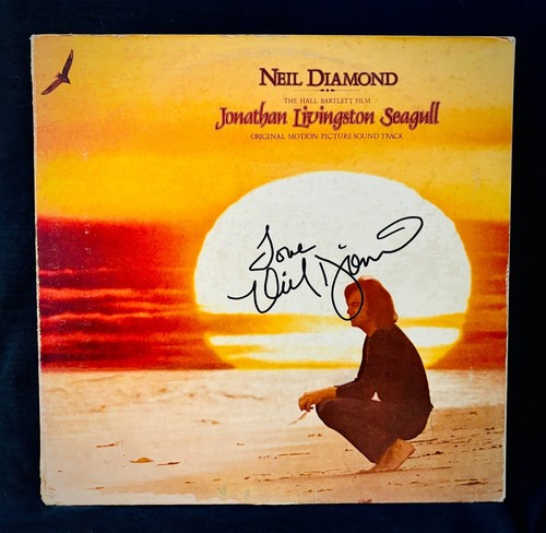 NEIL DIAMOND~Signed JONATHAN LIVINGSTON SEAGULL Album~Singer Songwriter ...
