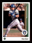 1989 BASEBALL 1989 Upper Deck Rob Deer Milwaukee Brewers #442 1 | eBay