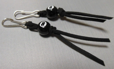 2 Pack... Designer "8 Ball" Zipper Pulls. EZ Gifts ... Free Ship USA | eBay