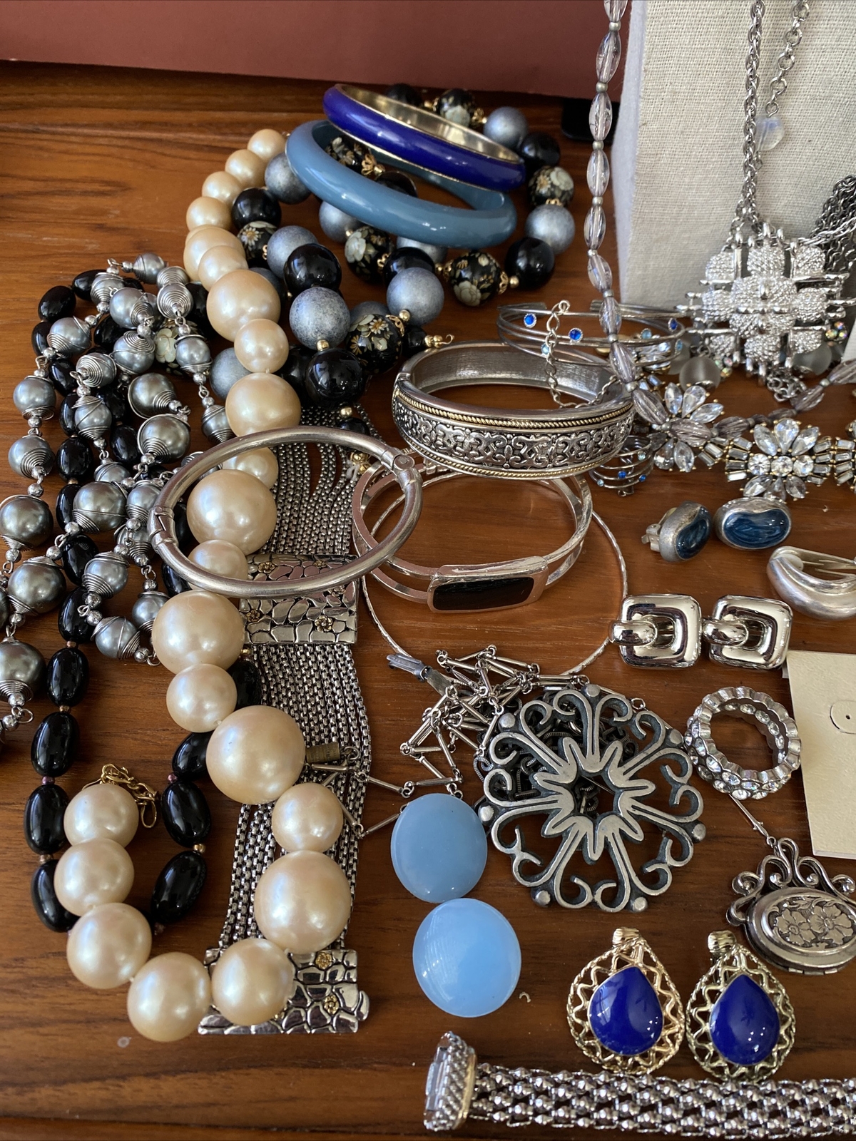 Vintage 90’s jewelry lot! runway! fun chunky jewelry lot ! Silver, Blue ...