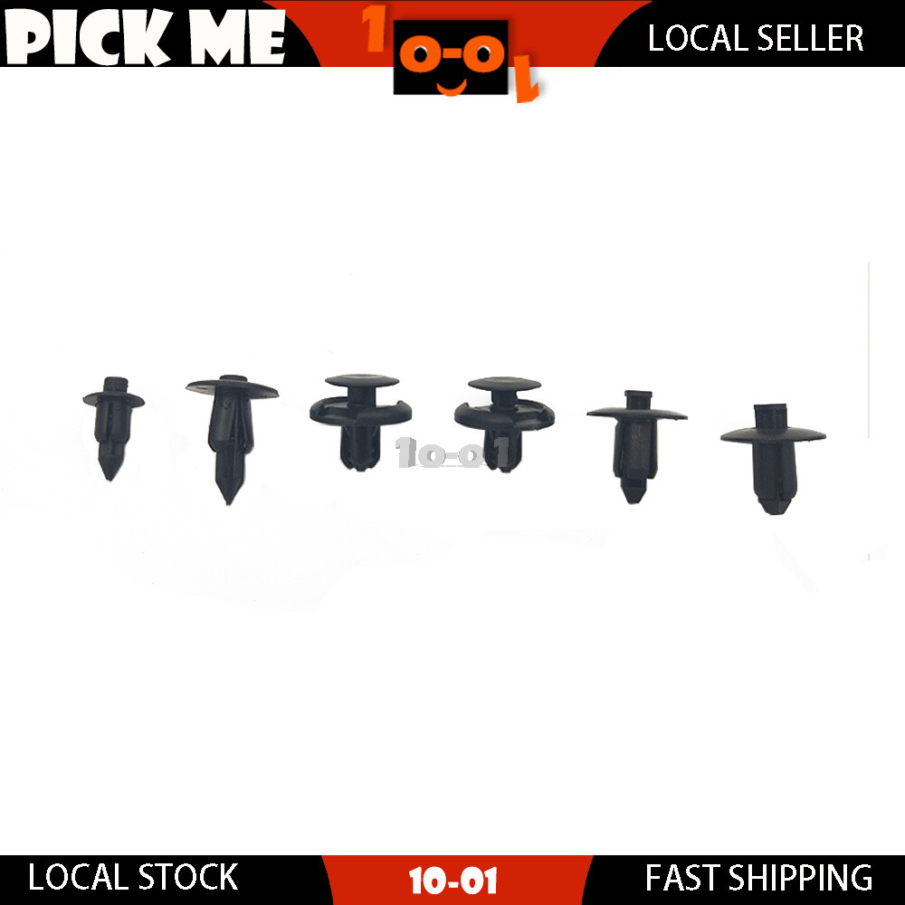 Motorcycle Dirt Atv Bike Nylon Rivet Push Pin Kit 80 Piece M6 M7 M8 ...