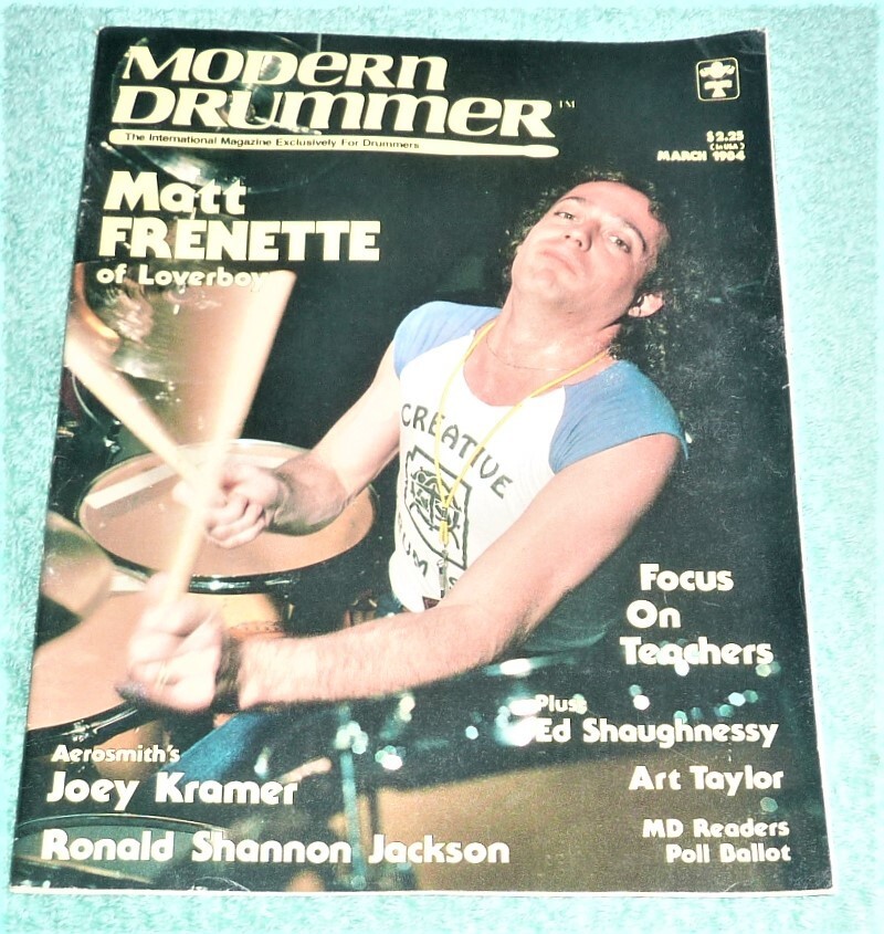 MODERN DRUMMER MAGAZINE / MARCH 1984 / VERY GOOD CONDITION / MATT ...
