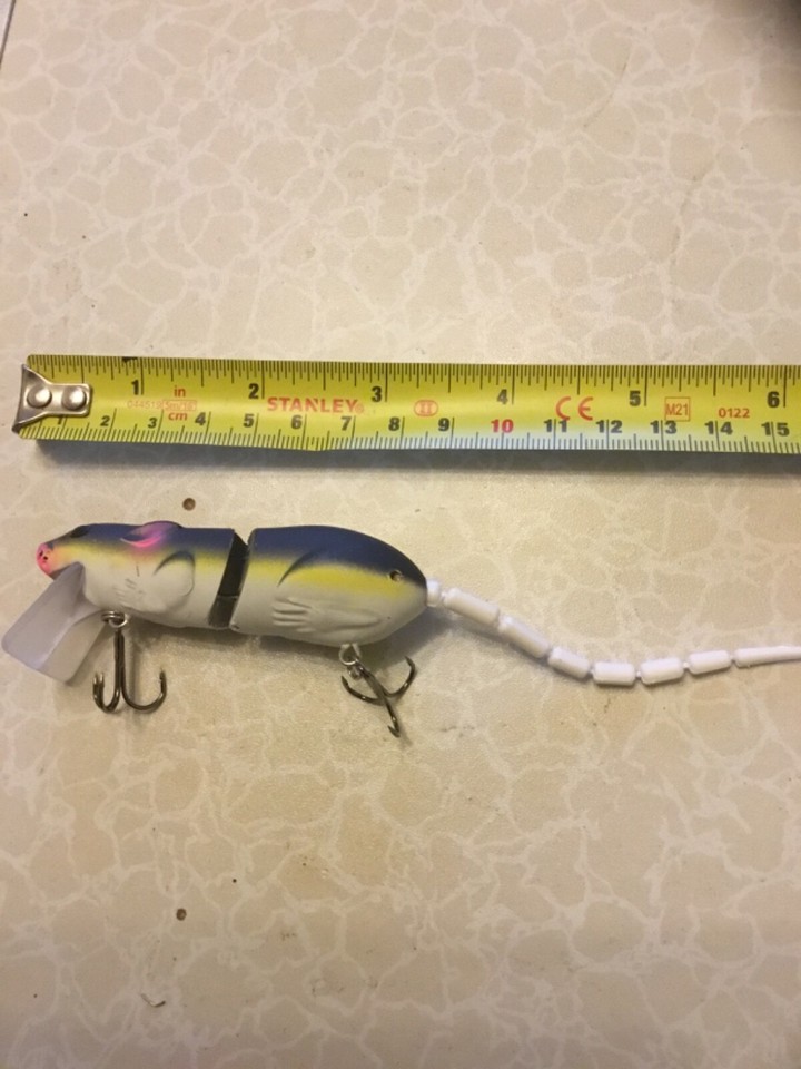 Pike Fishing muilty jointed 15 gram 6 inch rat lure | eBay UK