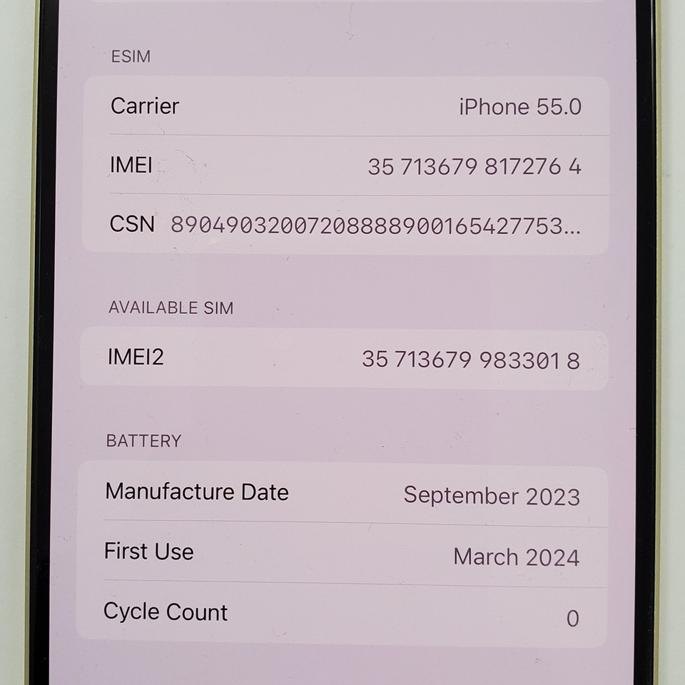 Apple iPhone 15 Plus A2847 128 GB Unknown Carrier Good Condition Clean ...