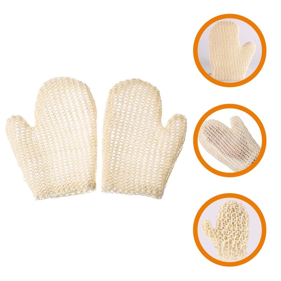2 Pcs Exfoliating Gloves for Beauty Body Scrubber Exfoliator Mitt ...