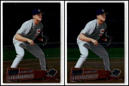 Stadium Club Chrome Sean Burroughs (2) Card Lot - A REAL GEM – MAKE ...